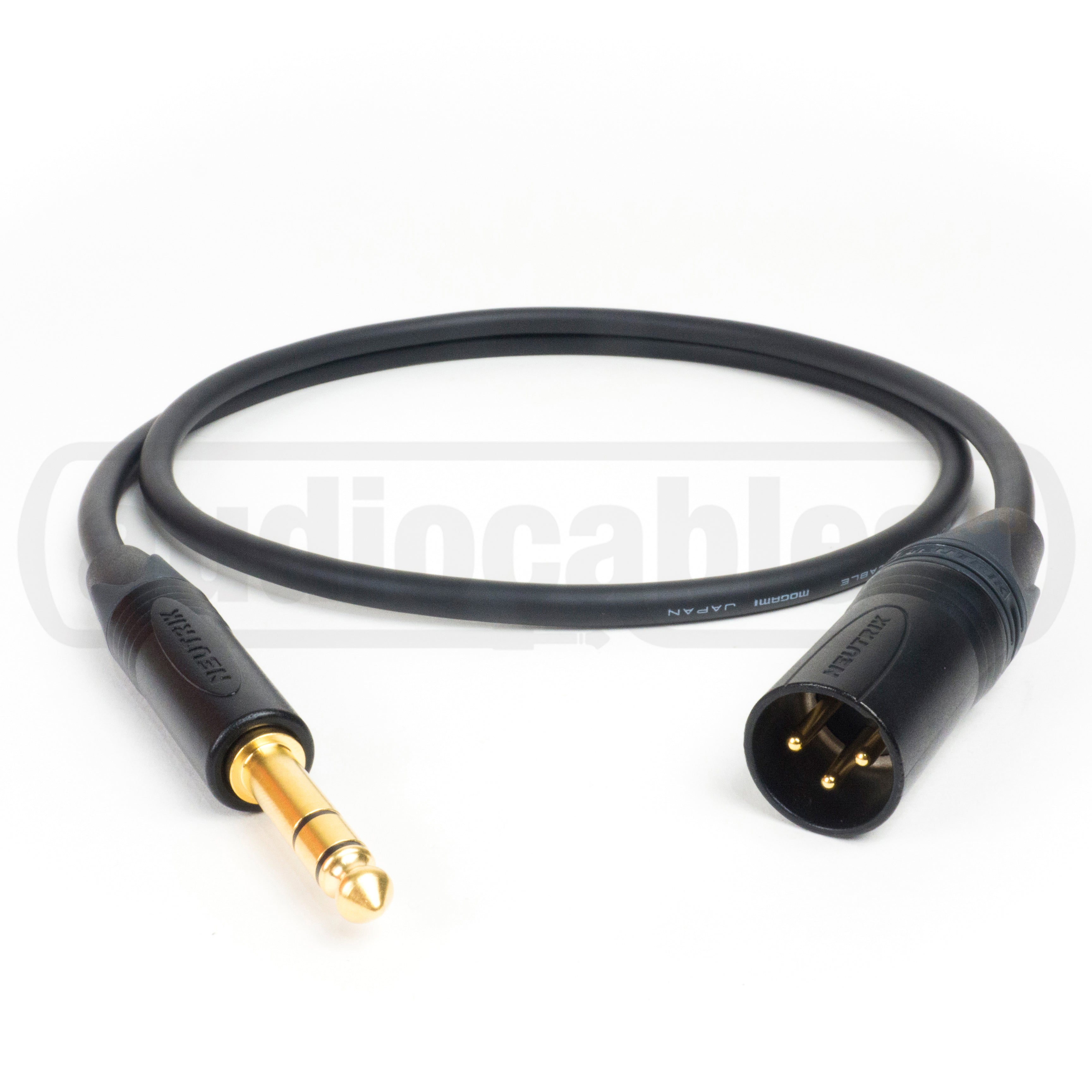 Mogami W2534 Balanced Cable w/ Gold Neutrik Male XLR to TRS ...