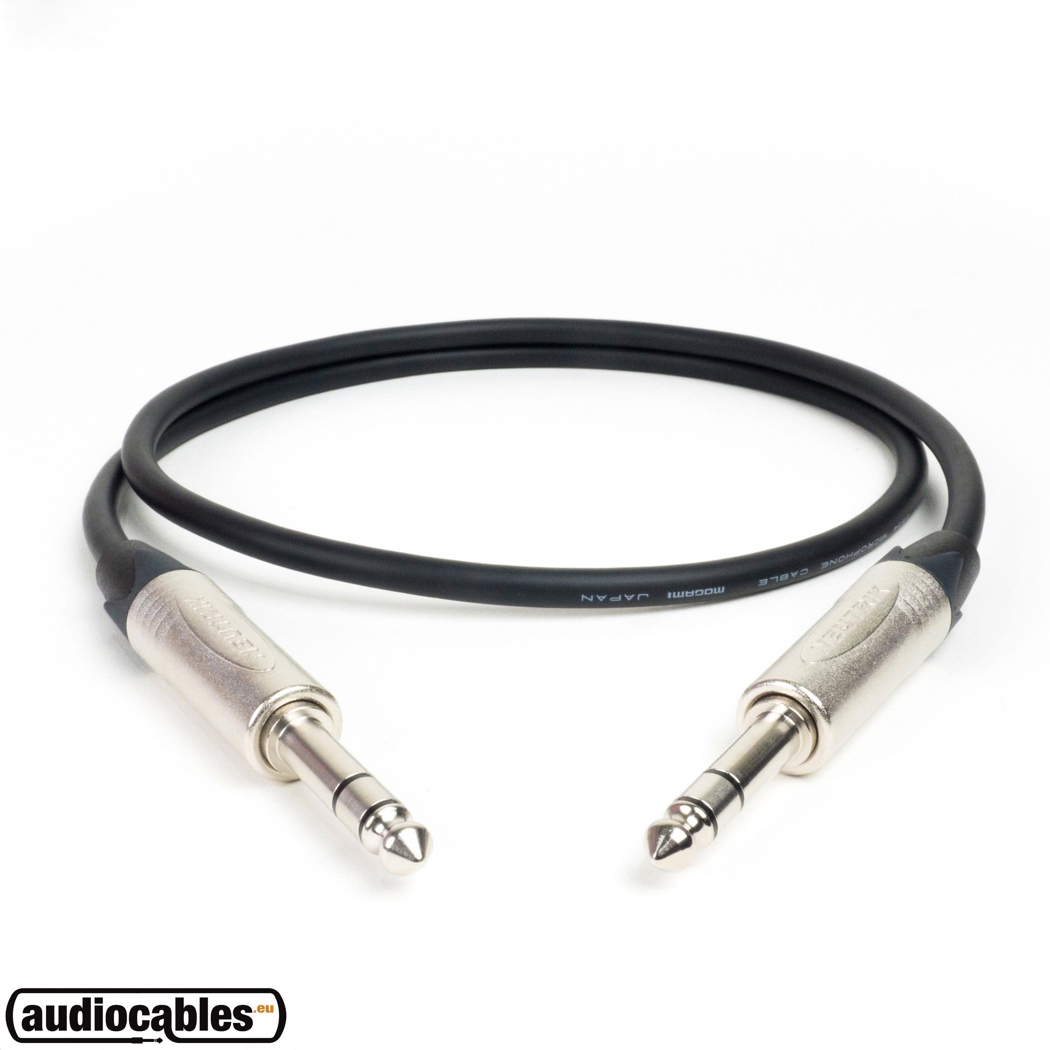 Mogami 2534 Balanced Patch Cable w/ Neutrik TRS Jack Connectors – audiocables.eu